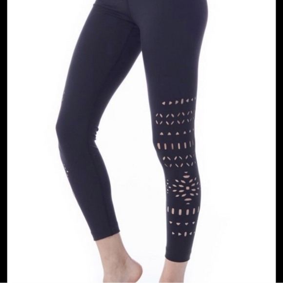 Kiragrace | Pants & Jumpsuits | Nwt Kiragrace Warrior Laser Cut Legging ...